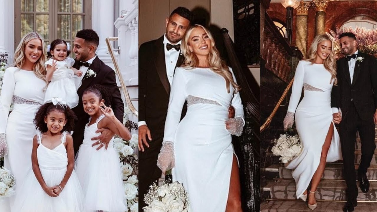 Riyad Mahrez Marries Wife Taylor Ward for Third Time in Lavish Italian ...